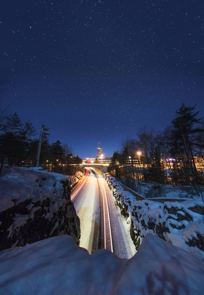 The Milky Way Above Kista Science Tower