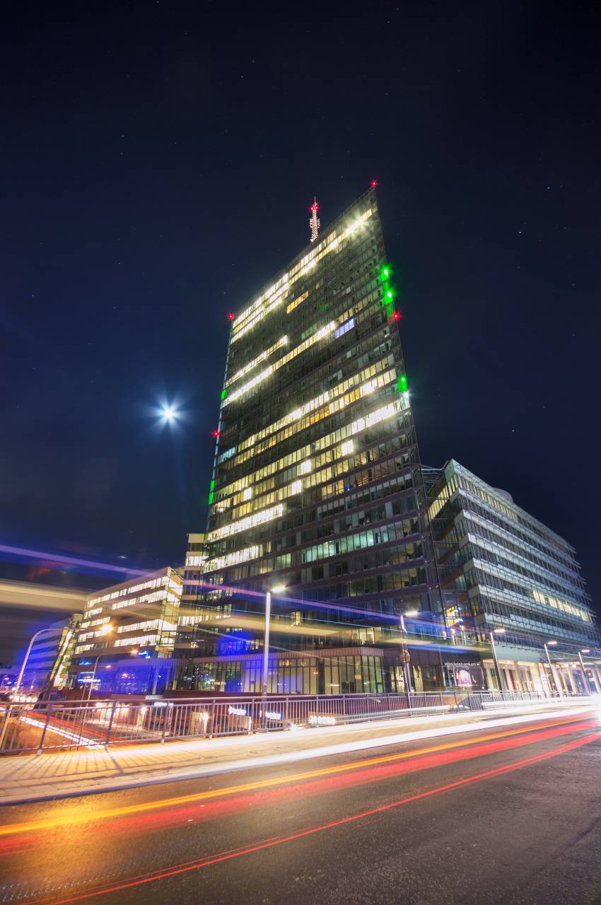 Kista Science Tower And The Moon