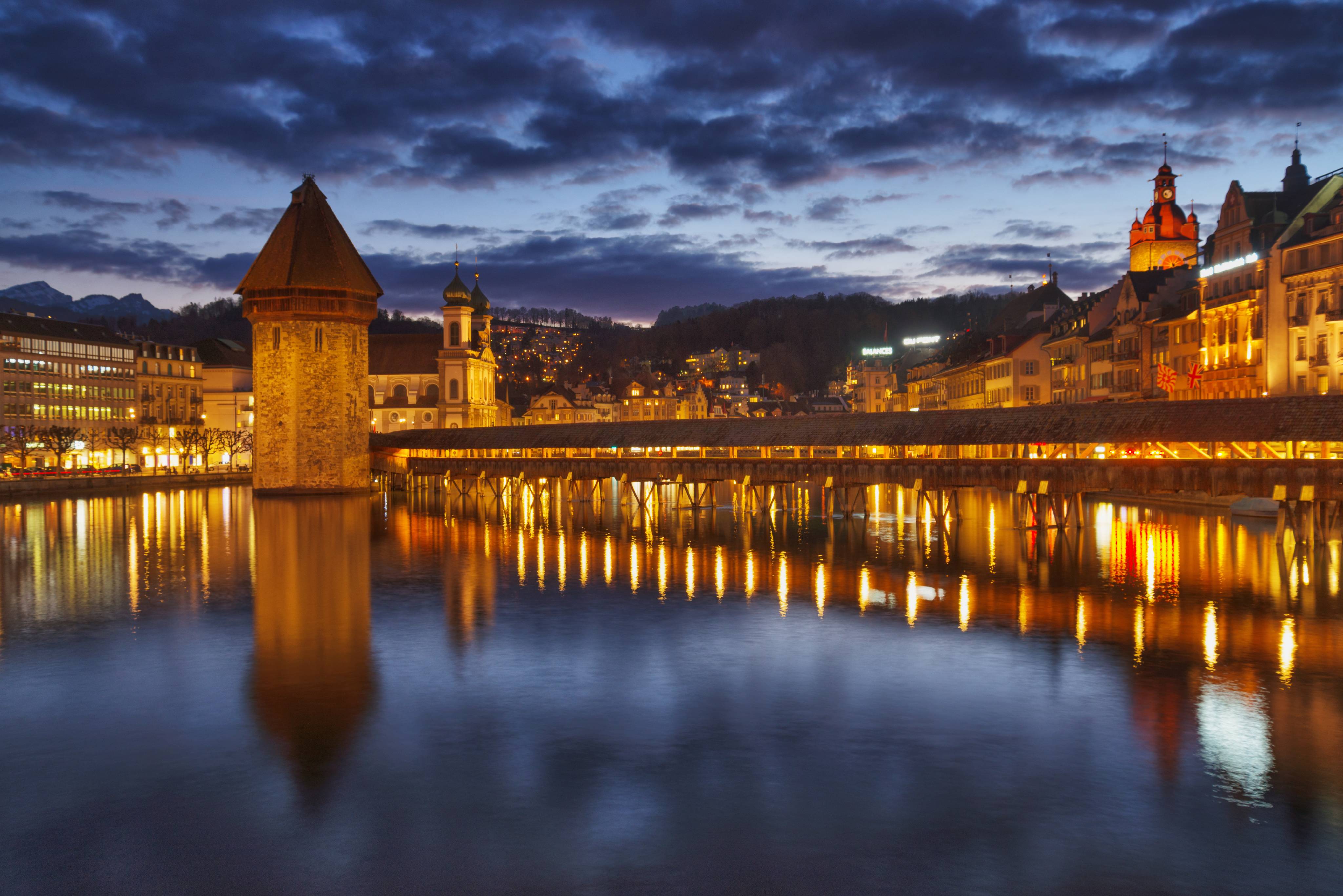 Kapellbrücke Sunset and Sunrise